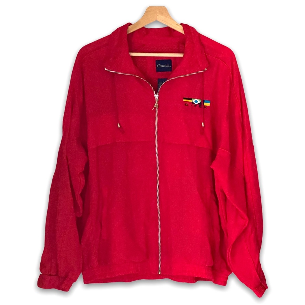 Catalina Track Jacket Red Vintage - Gem